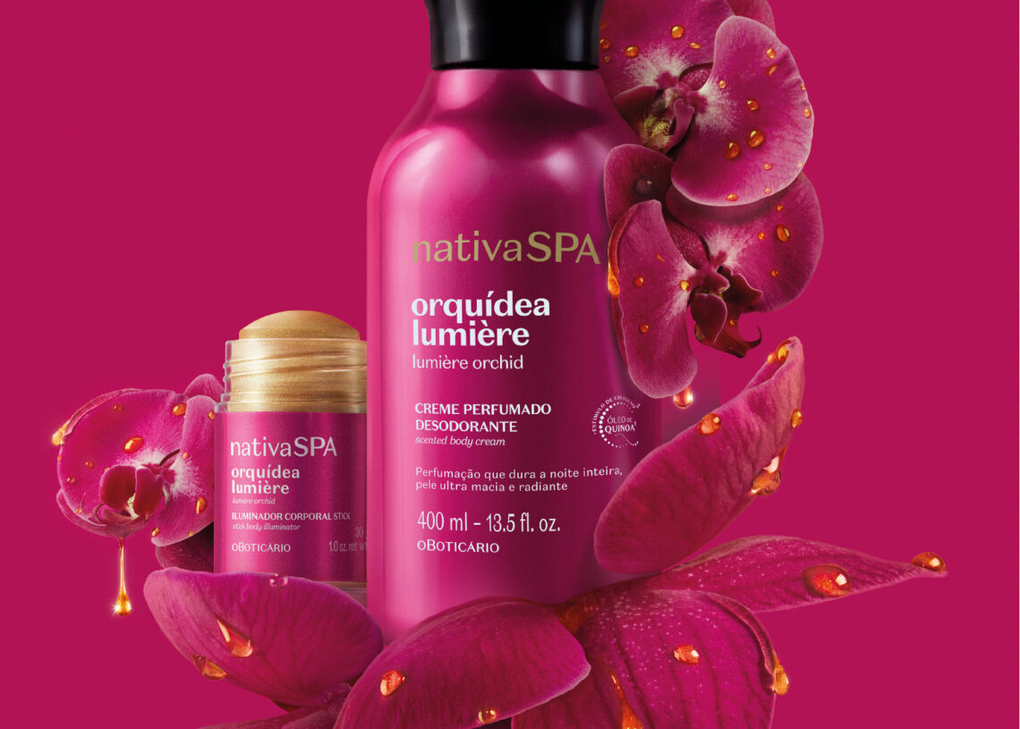O Boticário apresenta Nativa SPA Orquídea Lumière, com iluminador ...